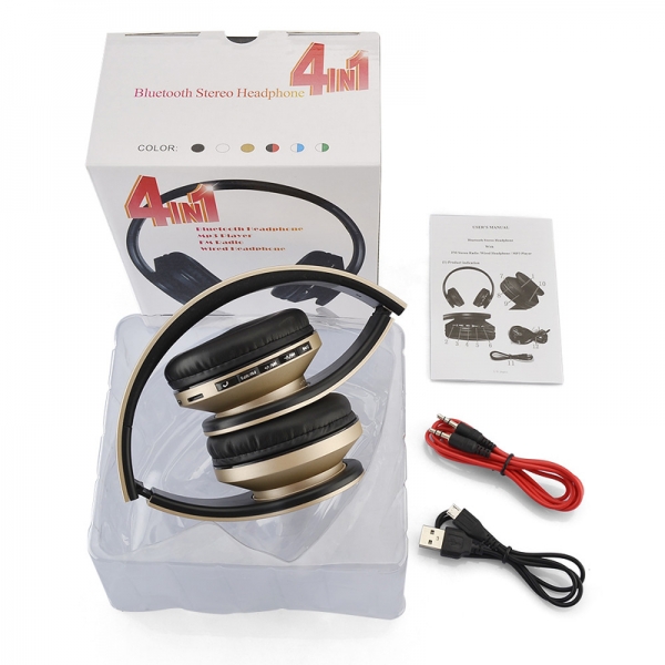 Top quality stereo wireless bluetooth headphone , fm radio stereo ...